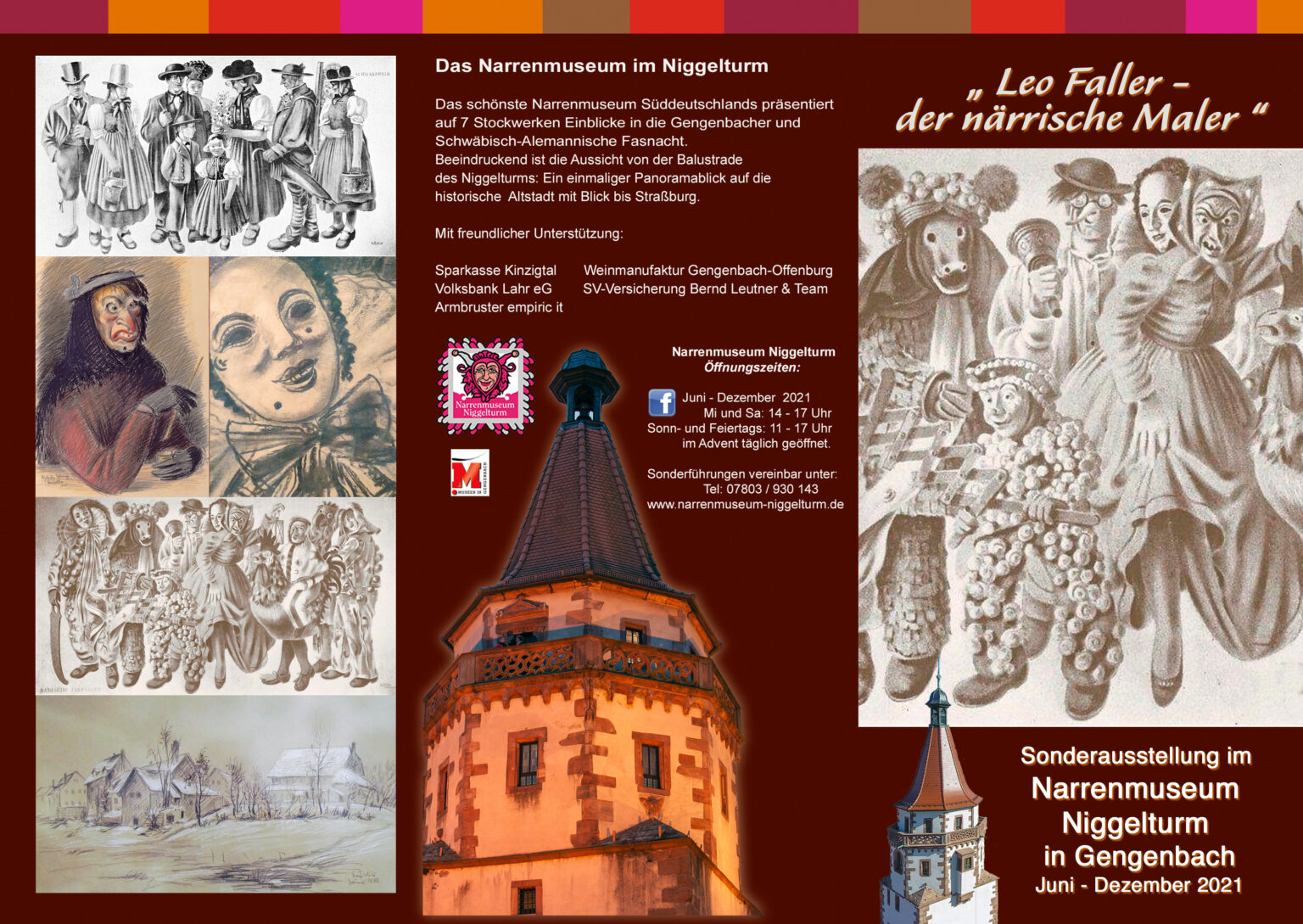 Leo-Faller-Ausstellung im Gengenbacher Narrenmuseum Niggelturm ...